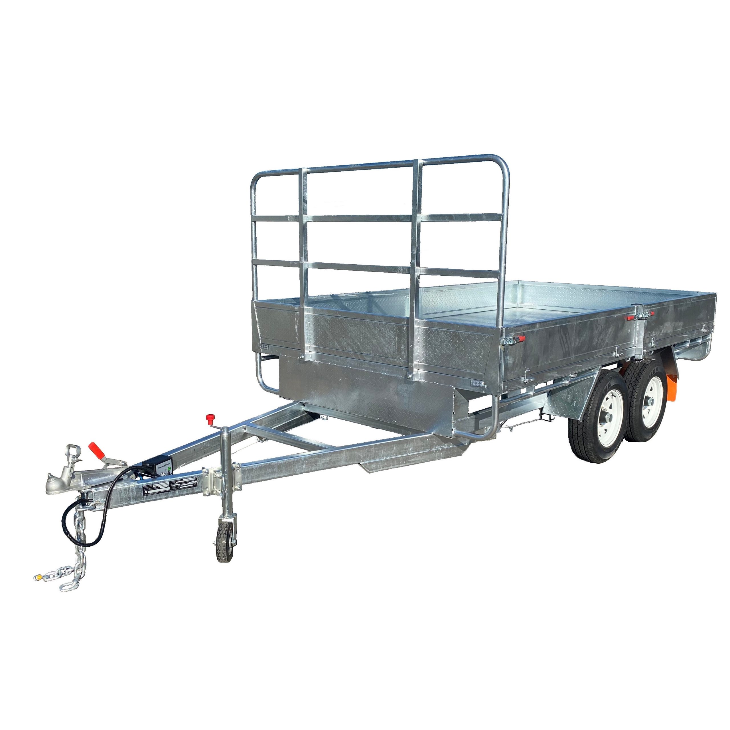 12x7 Flat Top Trailer | 3500kg Galvanised Flat Top Trailer