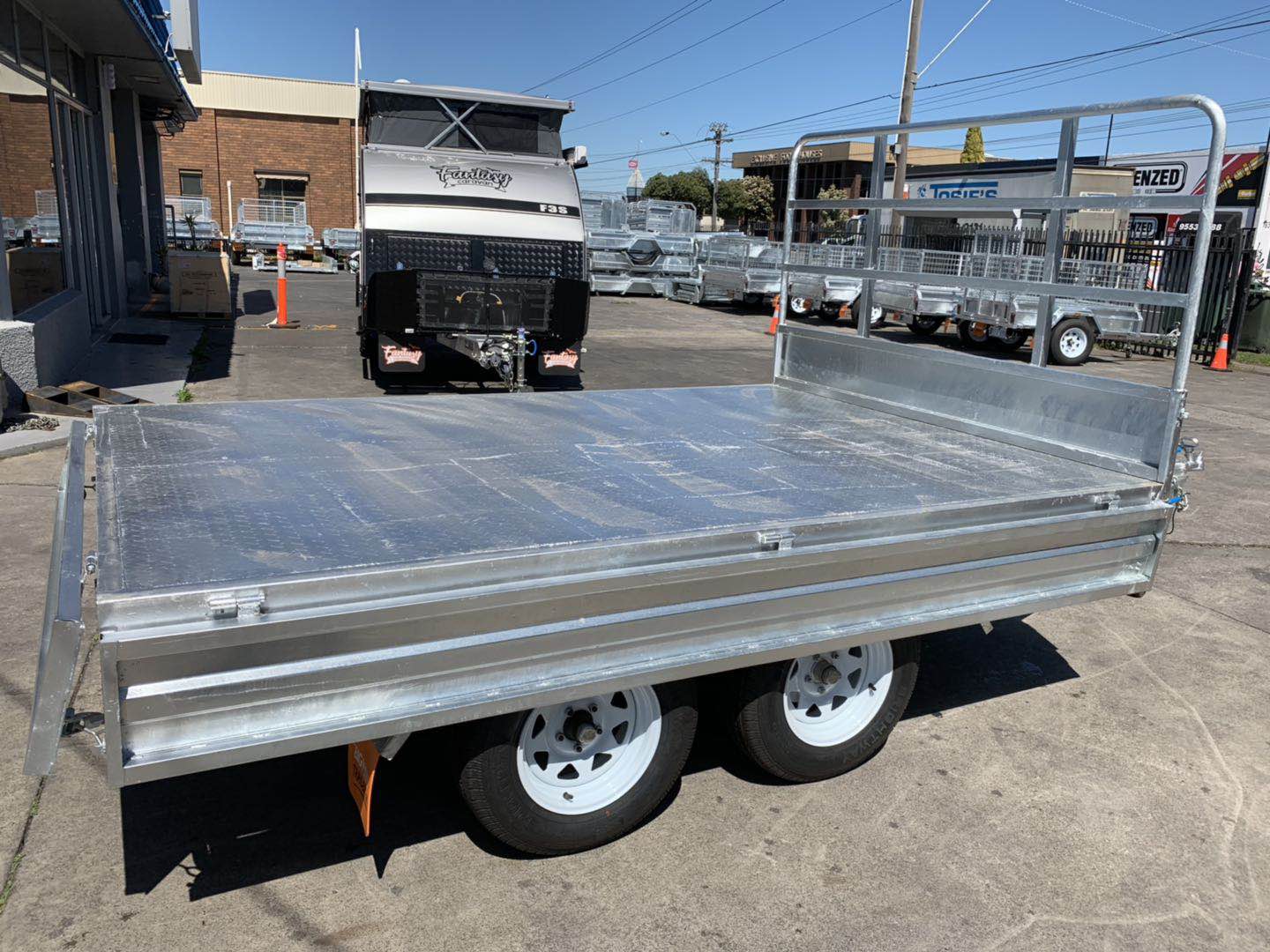 10x7 Flat Top Tandem Trailer | 2800kg Galvanised Flat Top